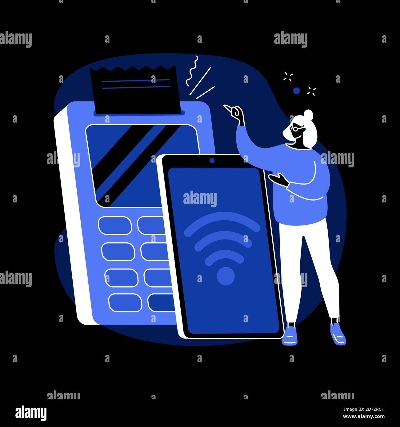 NFC connection abstract concept vector illustration Stock Vector Image & Art - Alamy