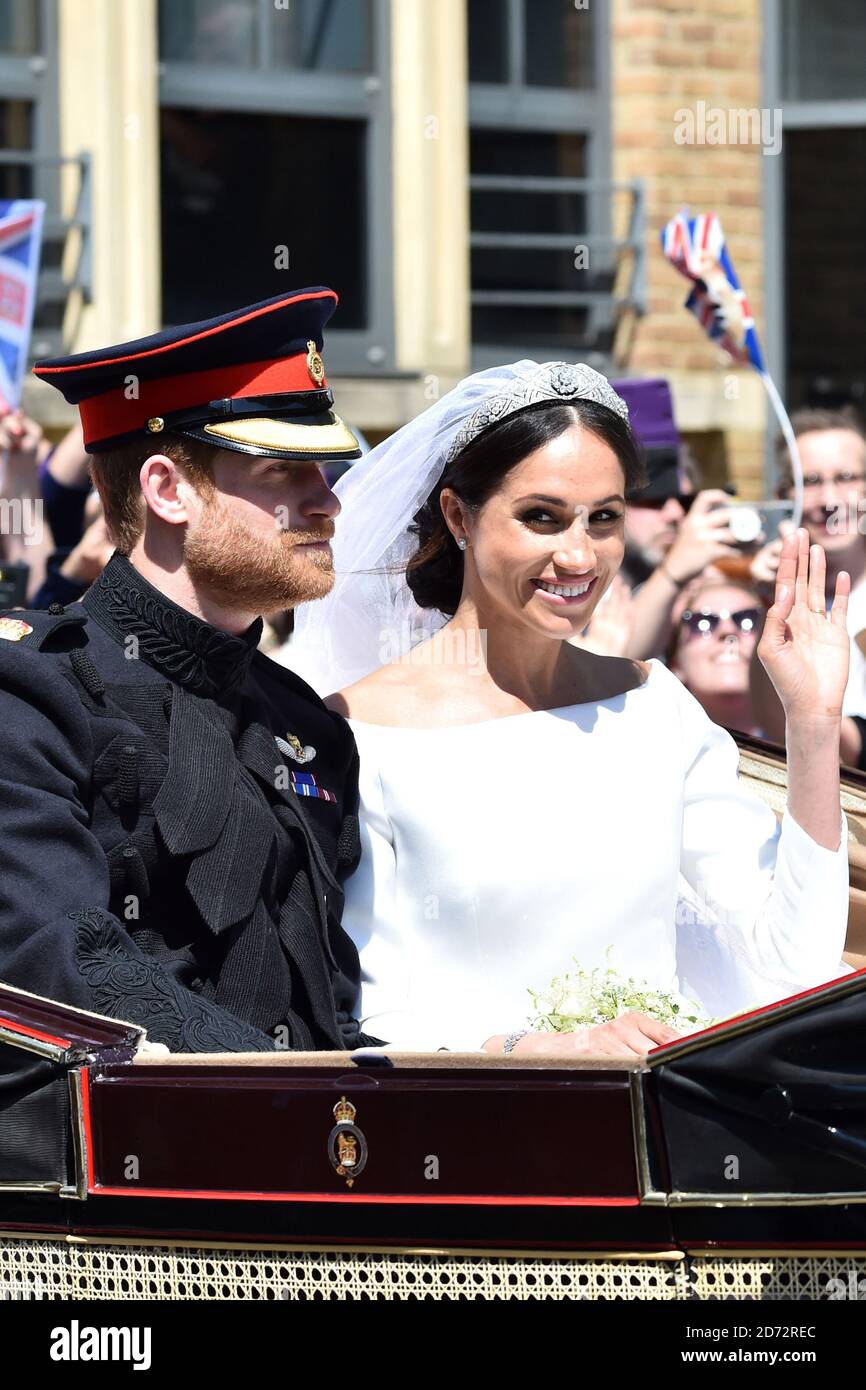 Prince Harry and Meghan Markle, the new Duke and Duchess of Sussex ...