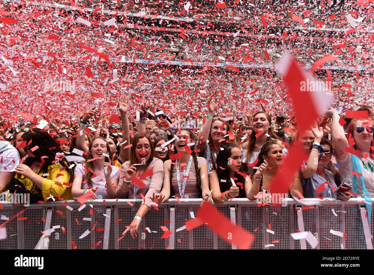 Crowds during Capital's Summertime Ball with Vodafone at Wembley ...