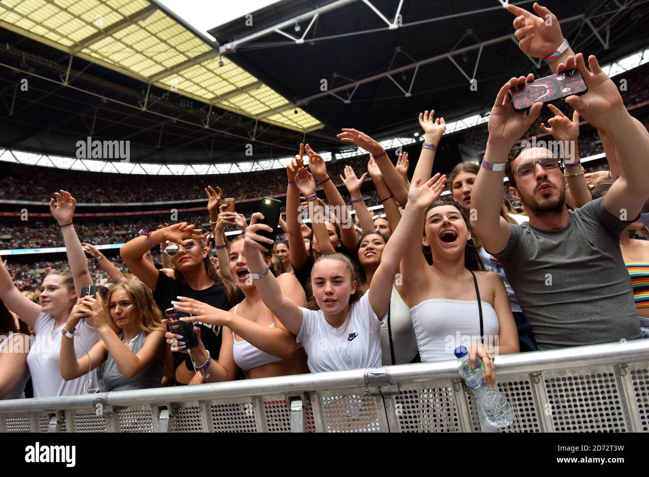 Crowds during Capital's Summertime Ball with Vodafone at Wembley ...