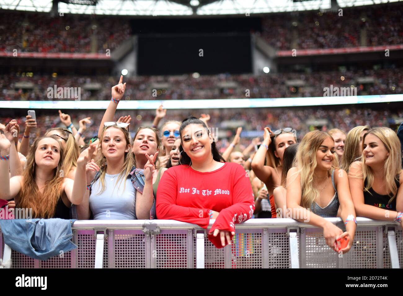 Crowds during Capital's Summertime Ball with Vodafone at Wembley ...