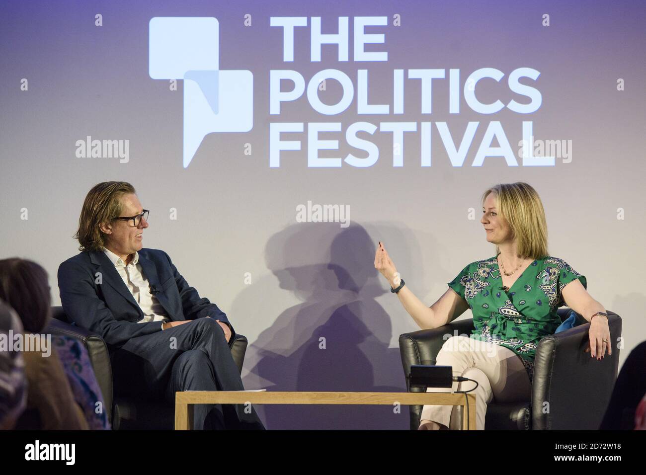 Chief Secretary to the Treasury Liz Truss MP in conversation with ...