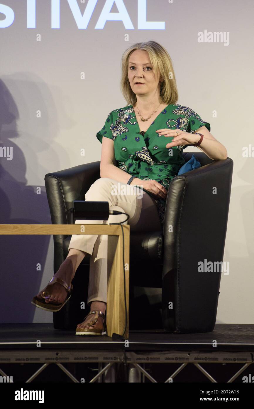 Chief Secretary to the Treasury Liz Truss MP in conversation with ...