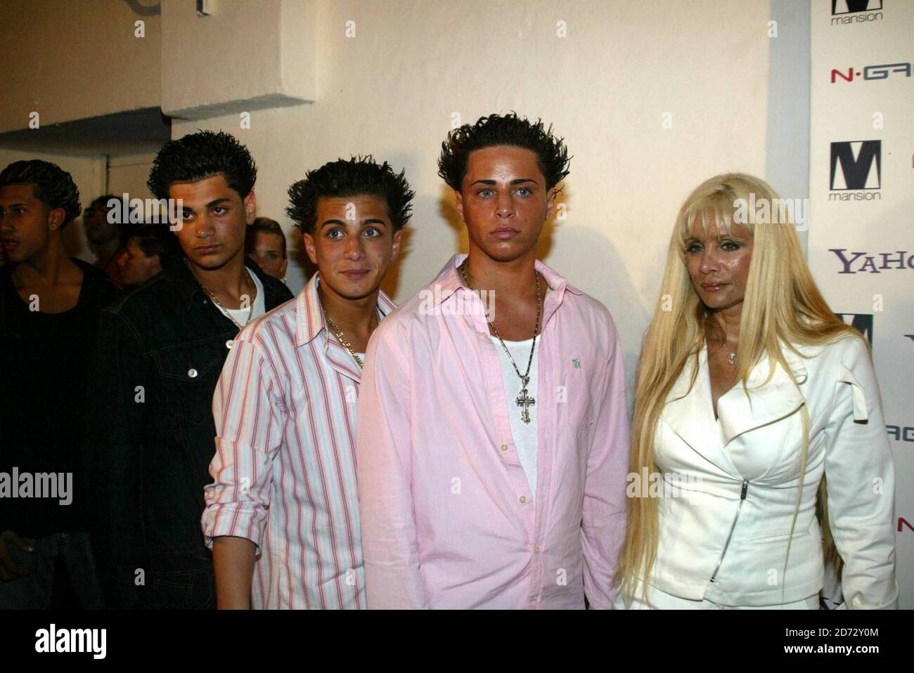 Victoria Gotti And Her Gotti Hotties Sons Frank Carmine And John At Paris Hilton Record
