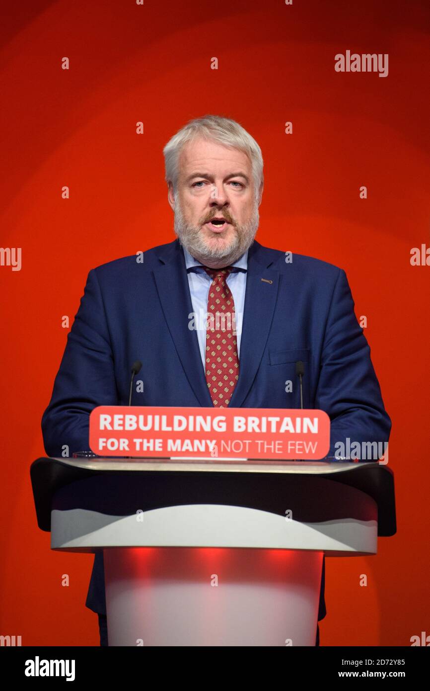 First Minister of Wales Carwyn Jones speaks during the Labour Party ...