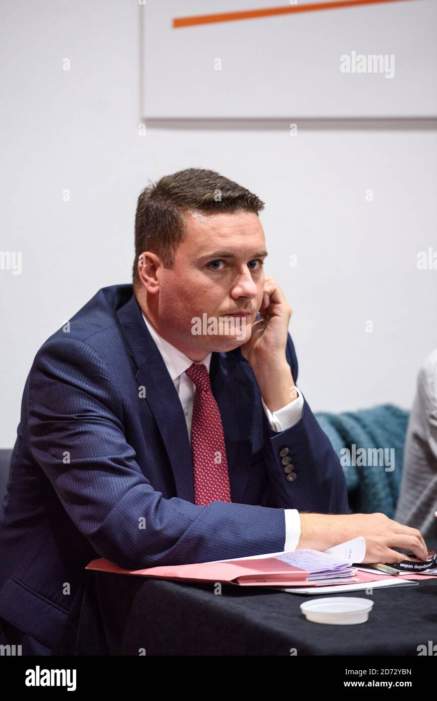Wes Streeting MP speaking at a fringe event during the Labour Party ...