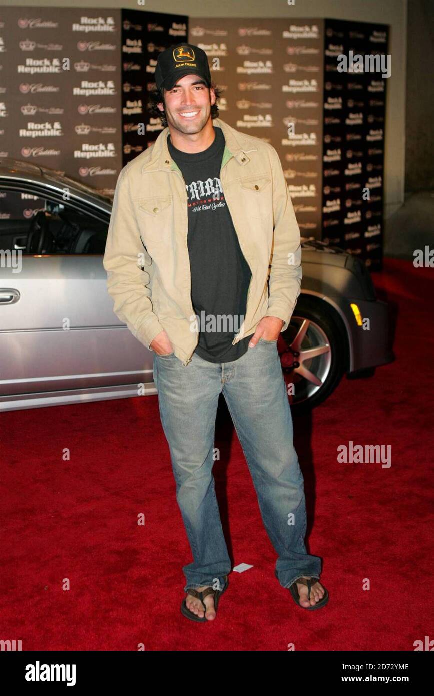 Carter Oosterhouse at the Rock and Republic fashion show in Los Angeles ...