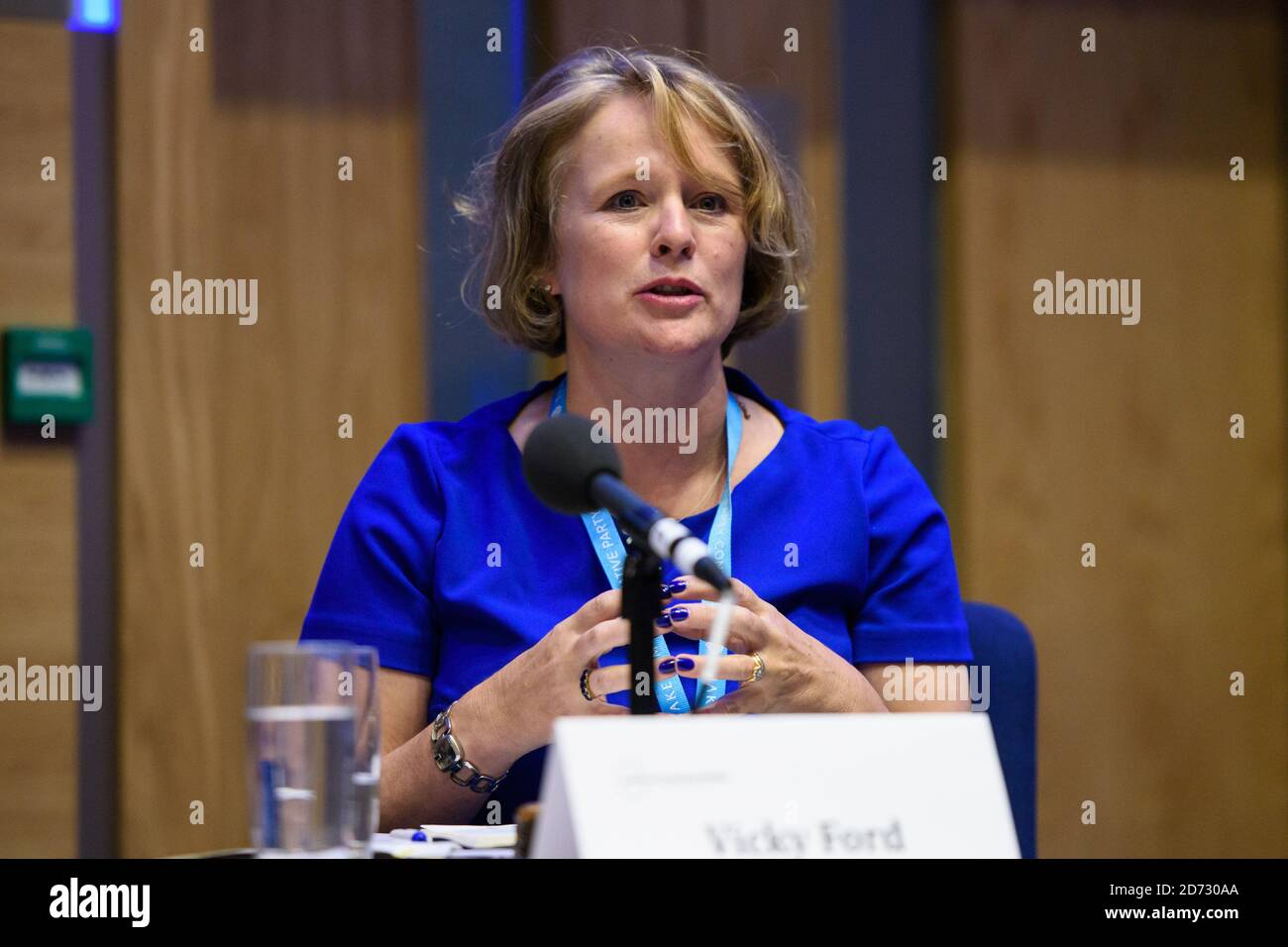 Vicky Ford MP speaks during a fringe event organised by the Centre for ...