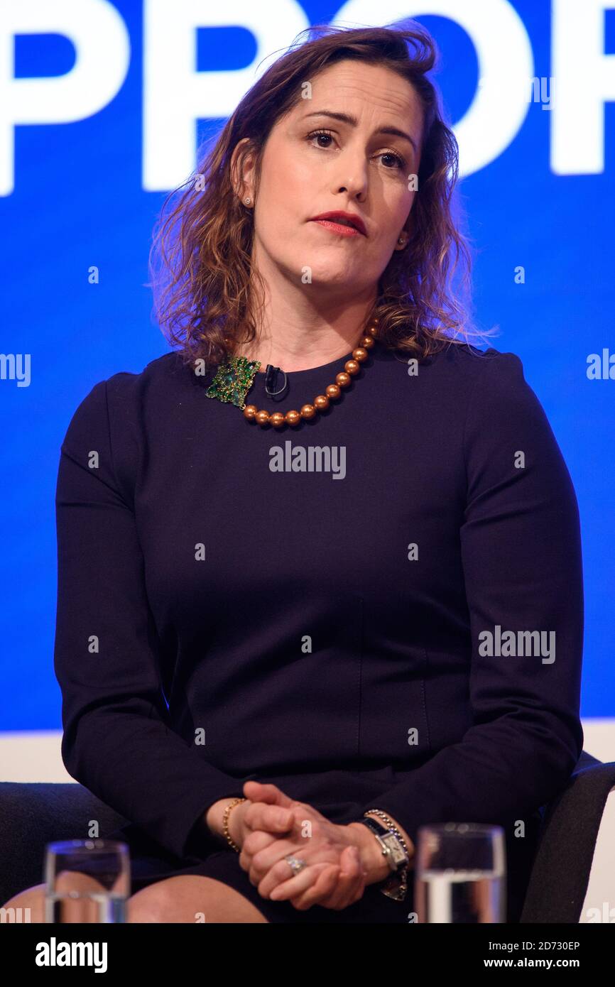 Victoria Atkins speaks during the Conservative Party annual conference ...