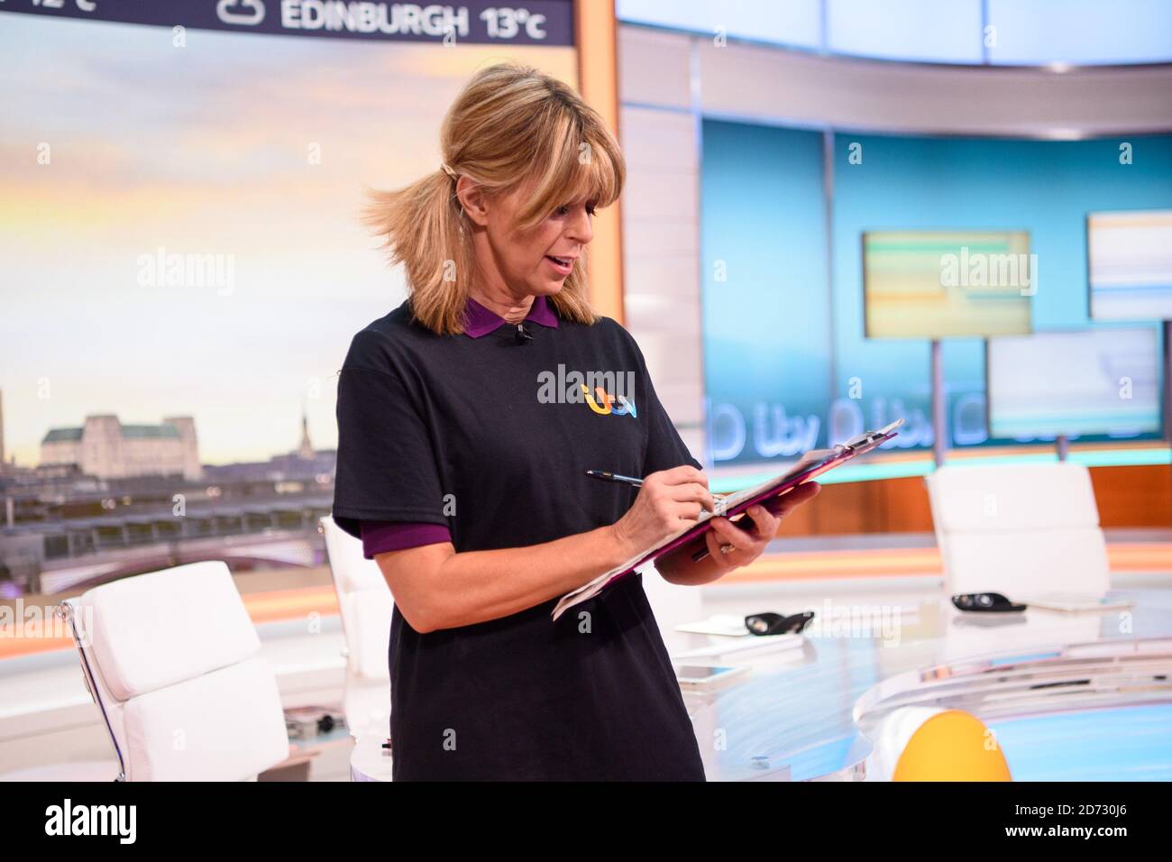 Smooth presenter Kate Garraway working as Piers Morgan's runner on Good ...