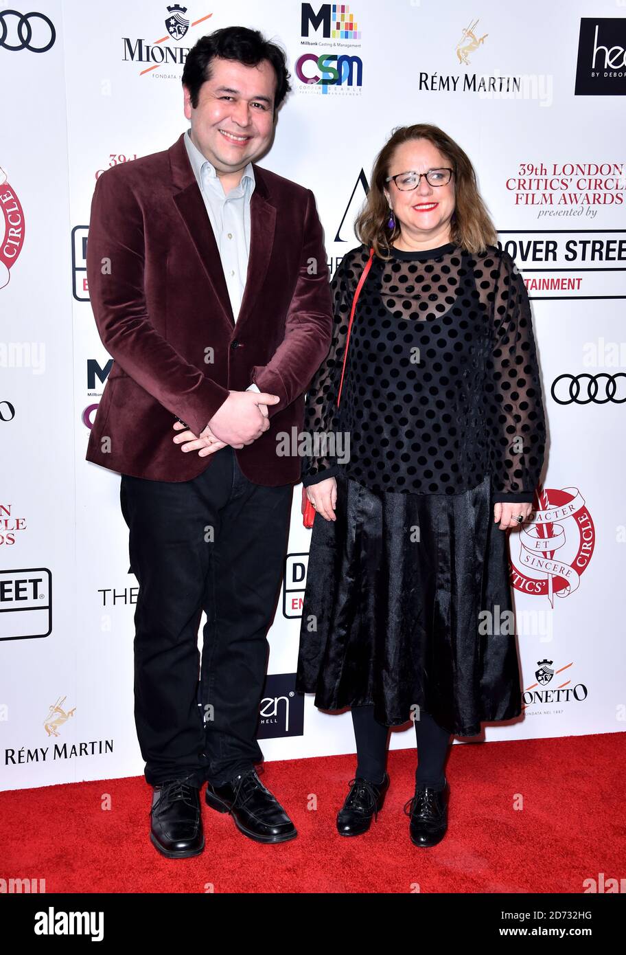 Gonzalo Maza and guest attending the 39th London Critics' Circle Film ...