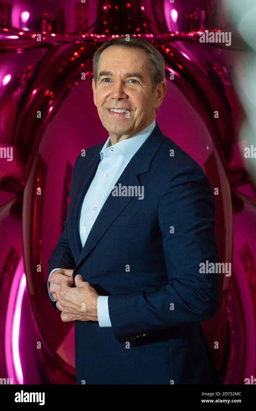 Artist Jeff Koons pictured with his work 'Balloon Venus', at the ...