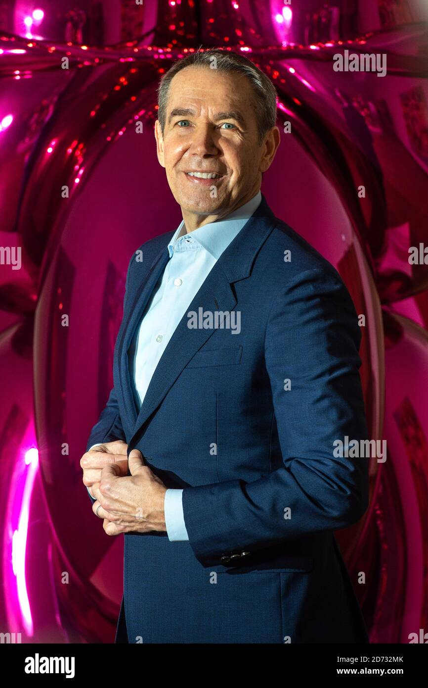 Artist Jeff Koons pictured with his work 'Balloon Venus', at the ...