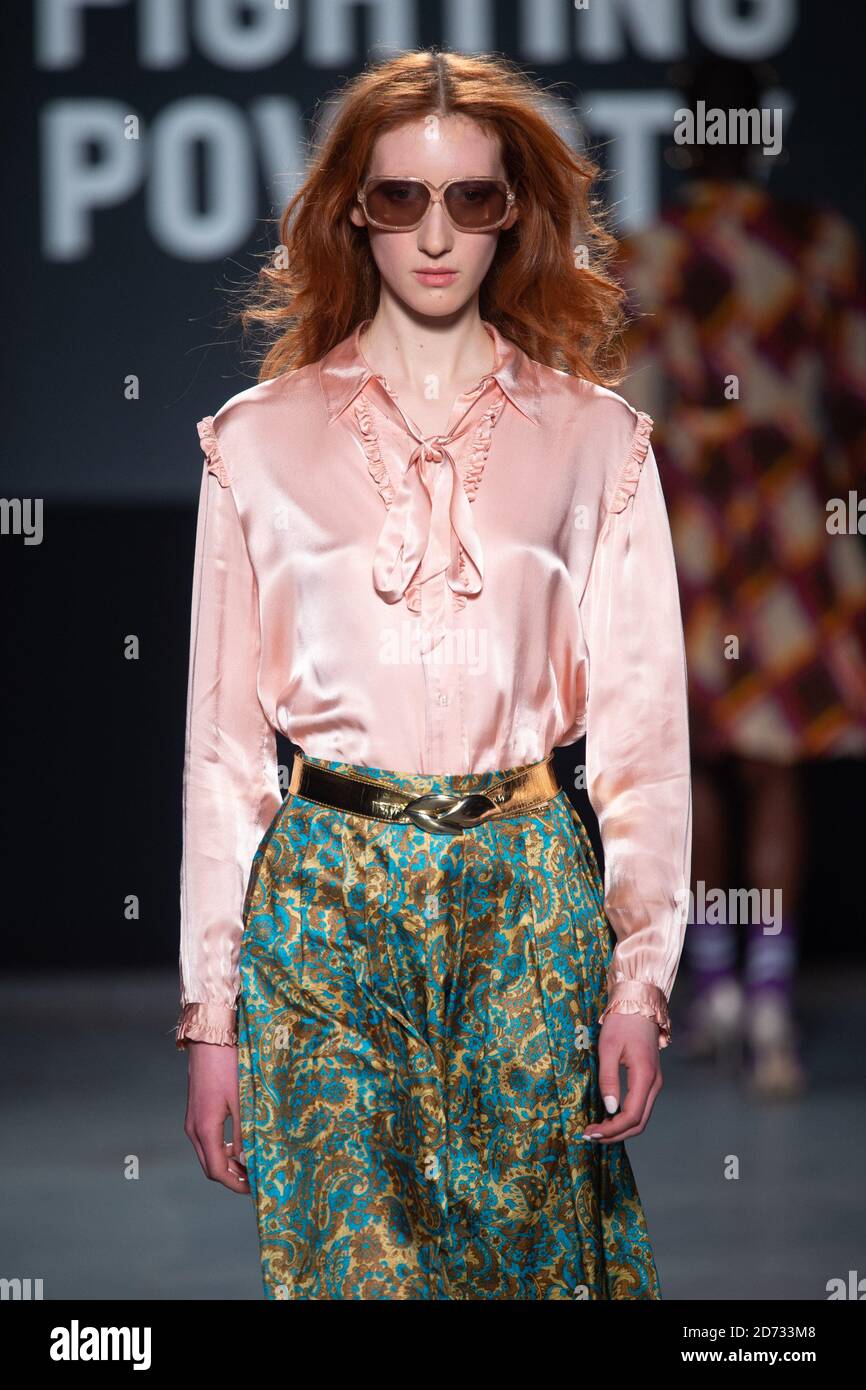 Lorna Foran on the catwalk during the Oxfam Fighting Poverty Catwalk ...