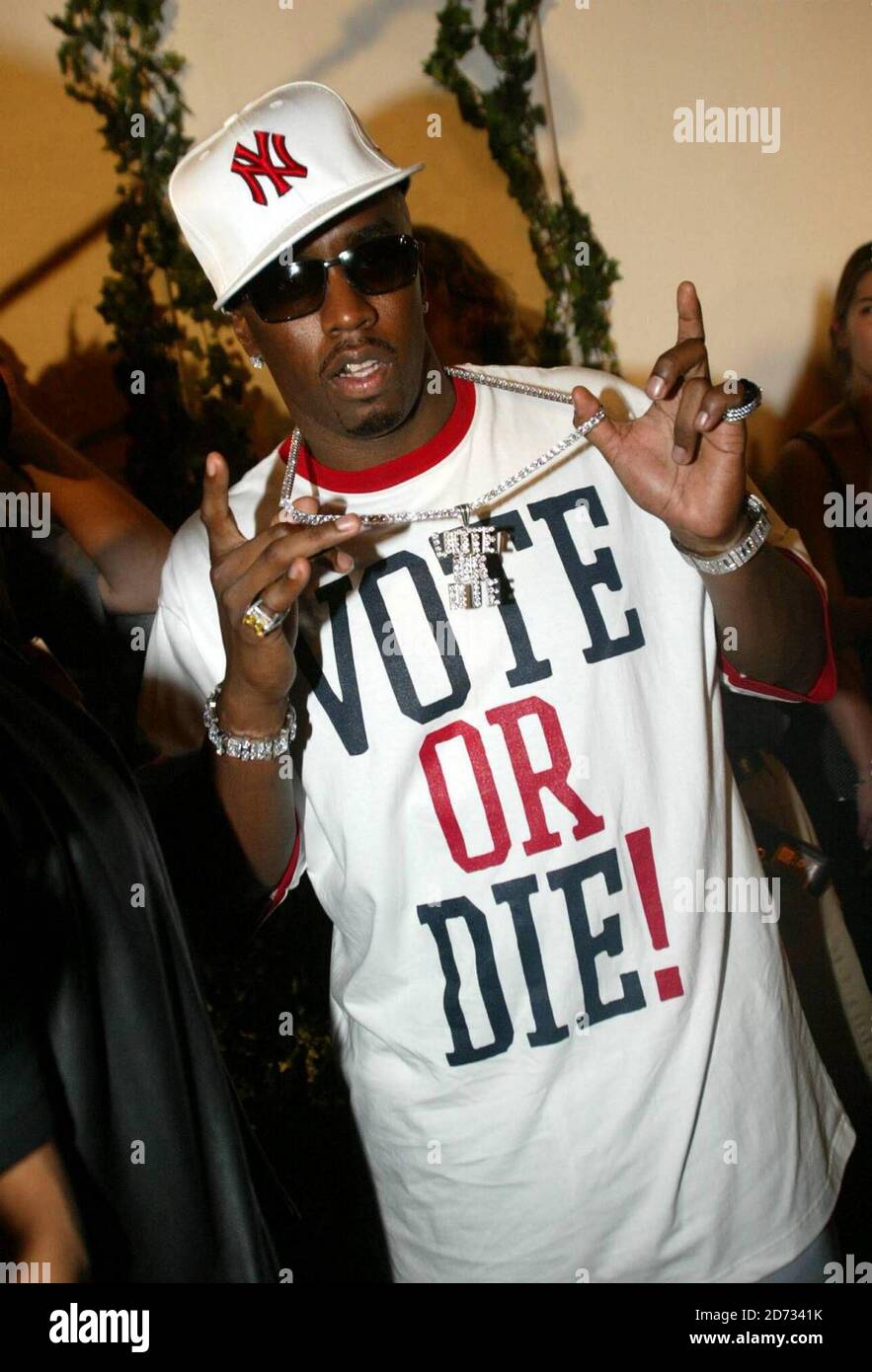 P. Diddy at his Citizen Change Initiative party held at the Mansion ...