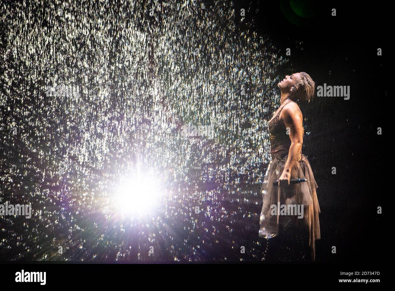 Pink on stage at the Brit Awards 2019 at the O2 Arena, London. Photo ...