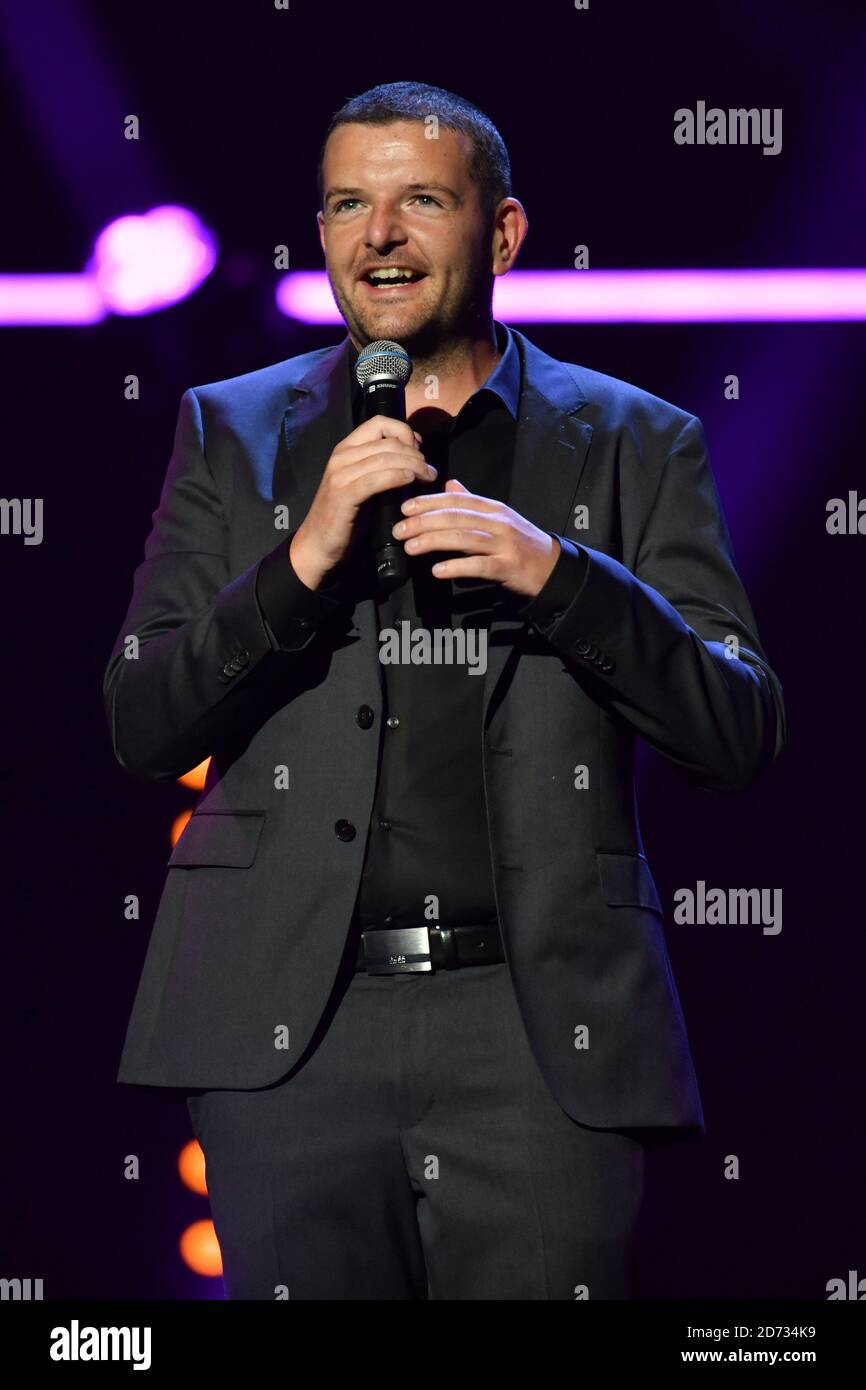 Kevin Bridges performing during the Teenage Cancer Trust comedy night ...