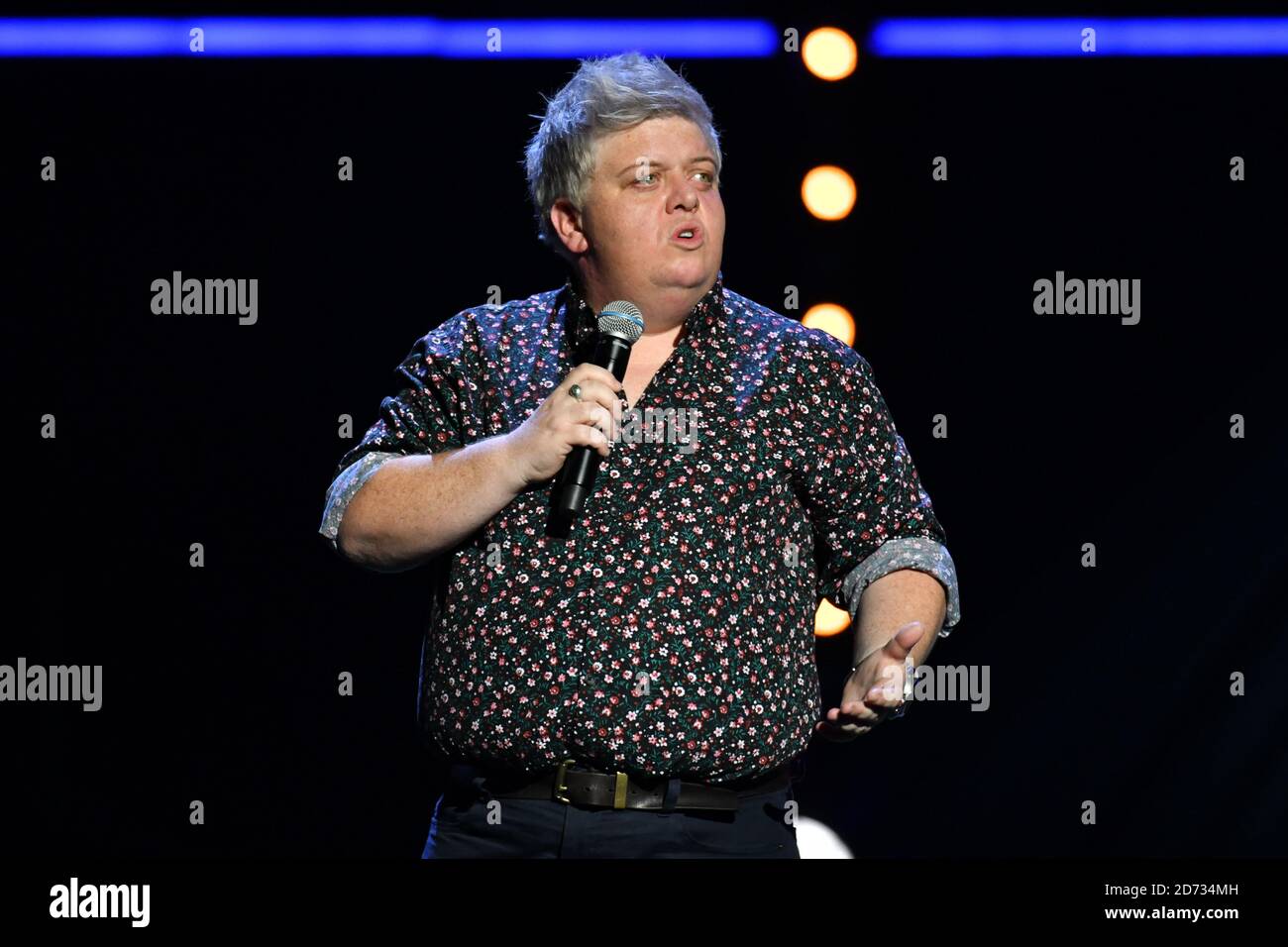Susie McCabe performing during the Teenage Cancer Trust comedy night ...