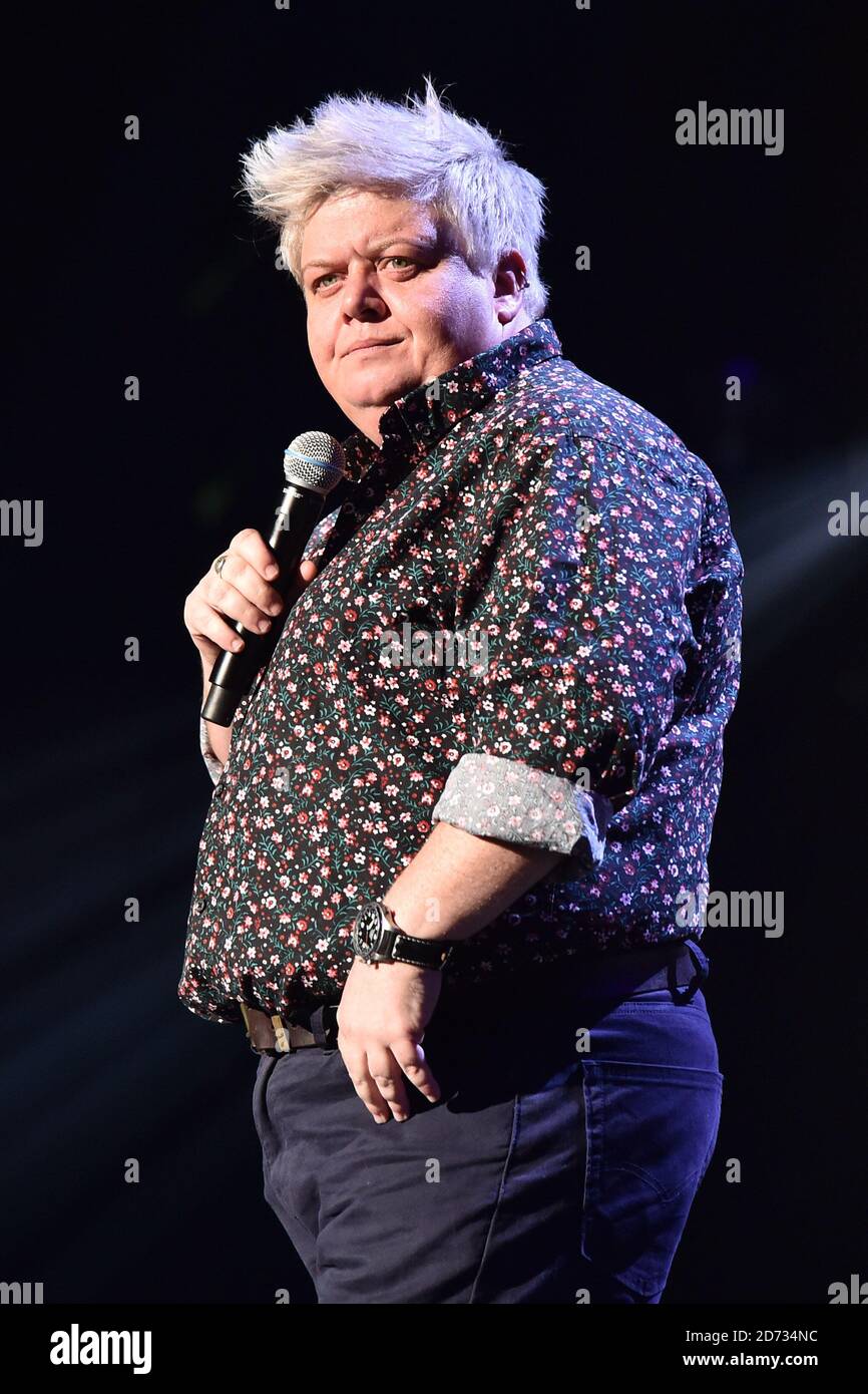 Susie McCabe performing during the Teenage Cancer Trust comedy night ...