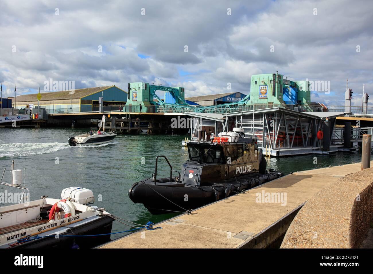Dorset Police Marine Section and Poole Bridge (also known as Poole ...