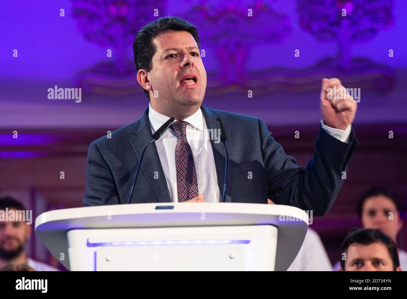 Chief Minister of Gibraltar, Fabian Picardo speaking at a People's Vote ...