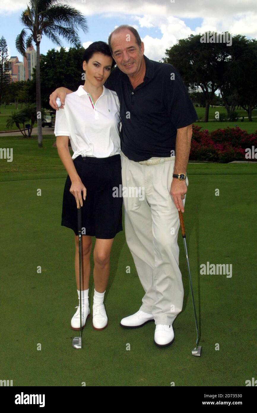 German Eurovision songwriter Ralph Siegel and girlfriend pose for a ...