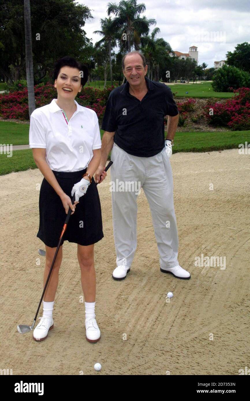 German Eurovision songwriter Ralph Siegel and girlfriend pose for a ...