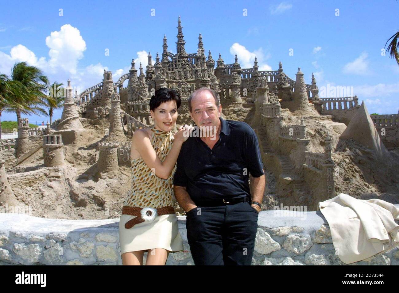 German Eurovision songwriter Ralph Siegel and girlfriend pose for a ...