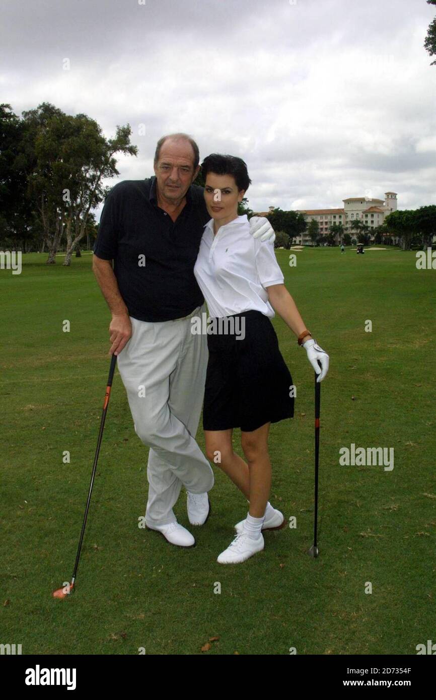 German Eurovision songwriter Ralph Siegel and girlfriend pose for a ...