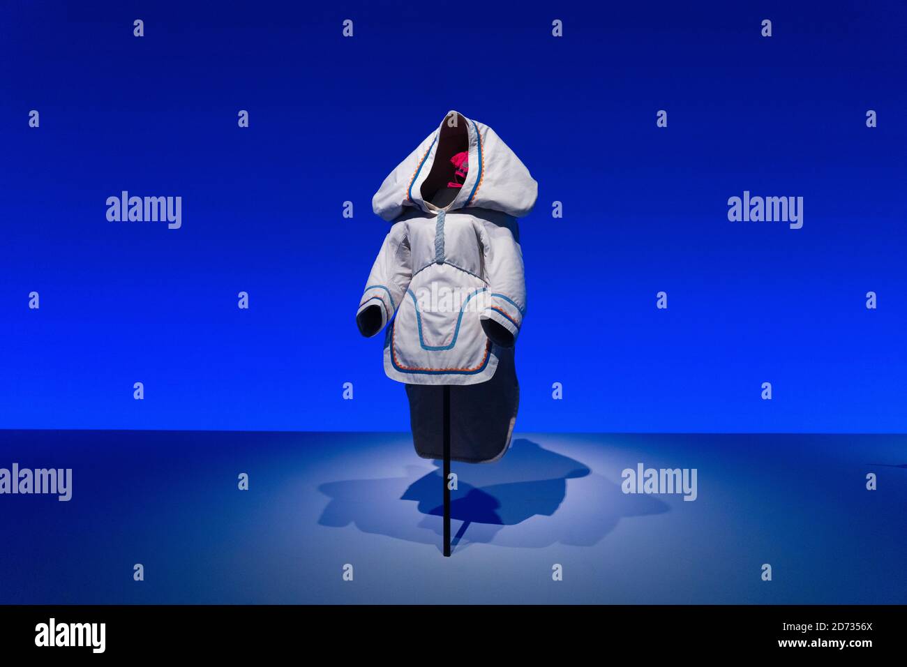 London, UK. 20th Oct, 2020. An amauti, a parka made with a built-in ...