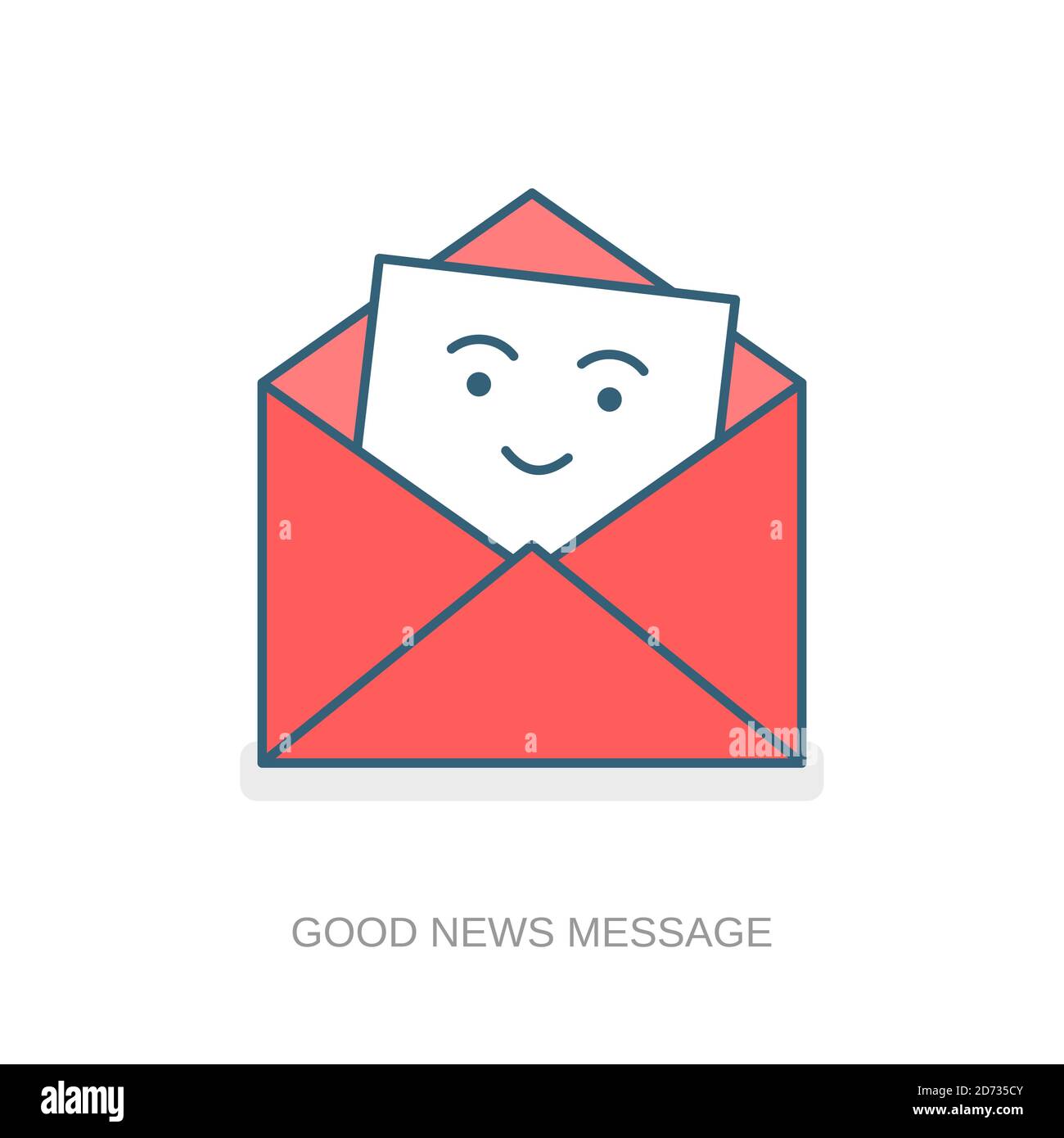 Good news message, mailing list, vector icon Stock Vector Image & Art ...