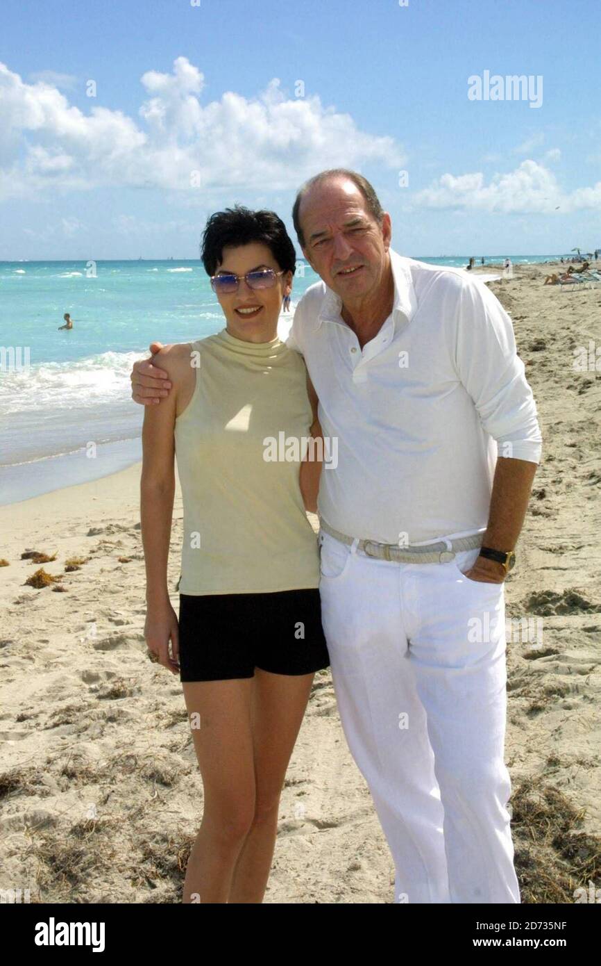 German Eurovision songwriter Ralph Siegel and girlfriend pose for a ...