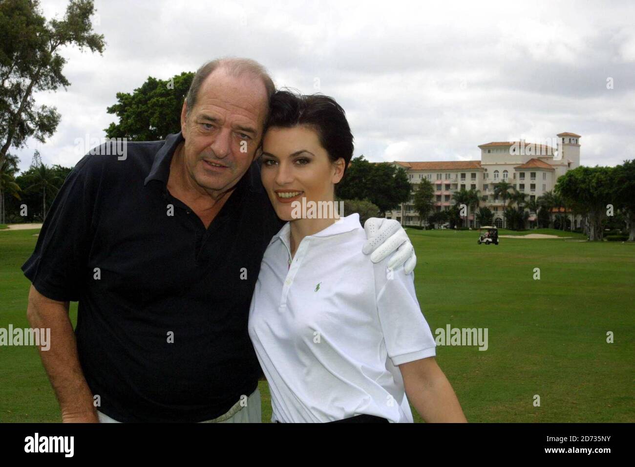 German Eurovision songwriter Ralph Siegel and girlfriend pose for a ...