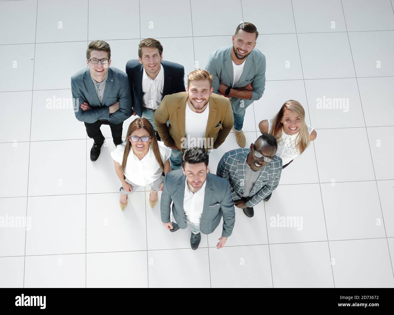 top view.a group of successful young people Stock Photo - Alamy