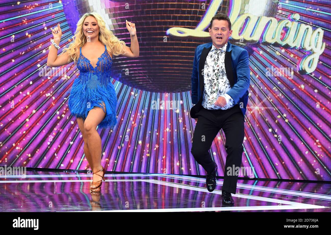 Saffron Barker and Mike Bushell attending the Strictly Come Dancing ...