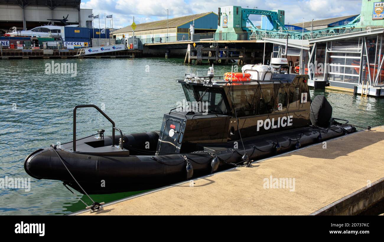 Dorset Police RIB, Dorset Police Marine Section, Poole, Dorset Stock ...