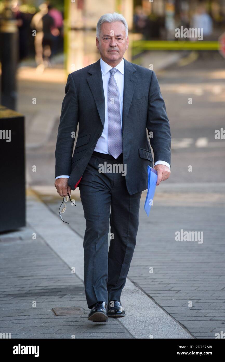 Conservative MP Sir Alan Duncan outside the House of Commons, which is ...