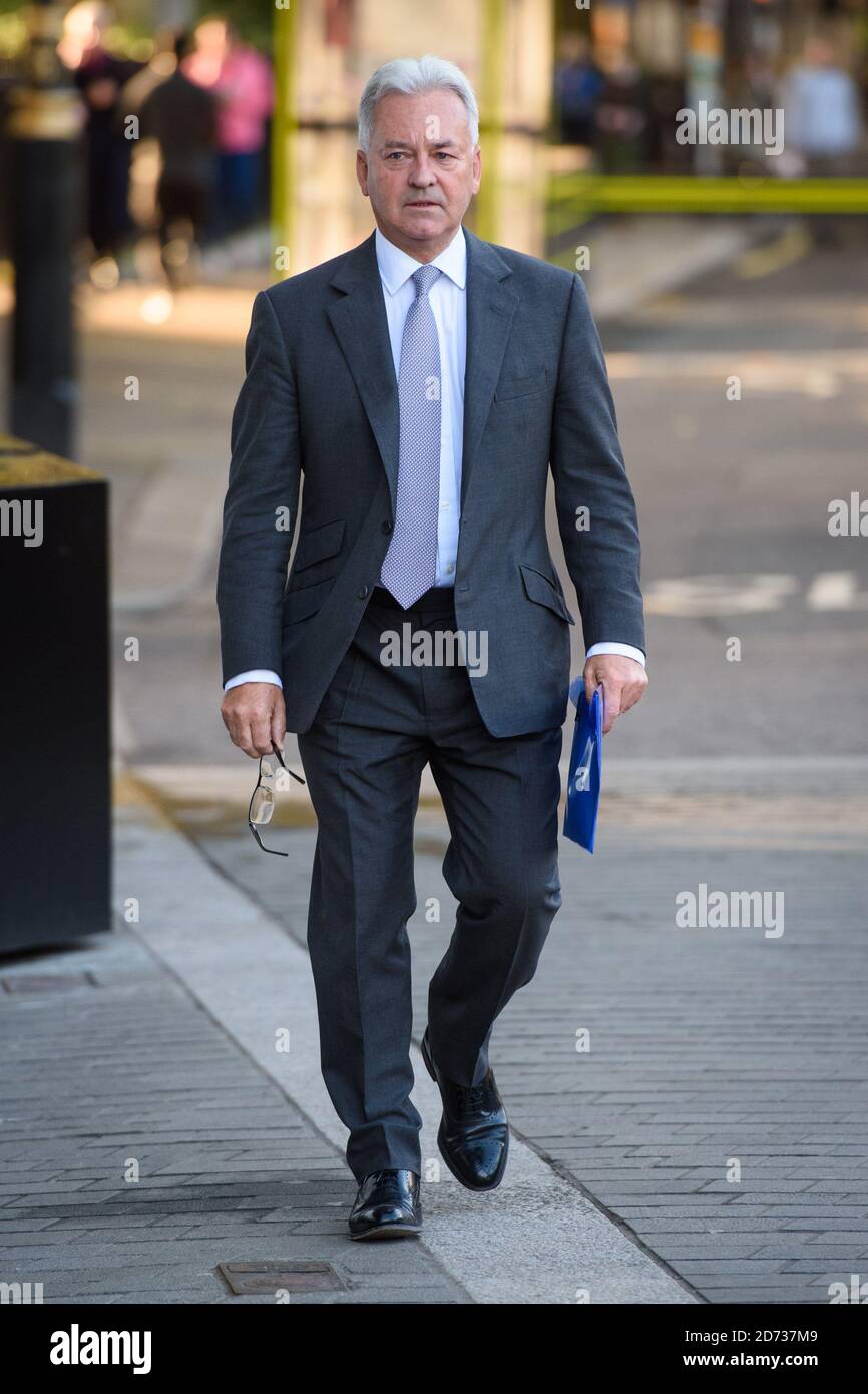 Conservative MP Sir Alan Duncan outside the House of Commons, which is ...