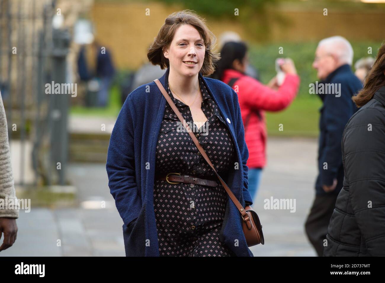 Labour MP Jess Phillips outside the House of Commons, which is sitting ...