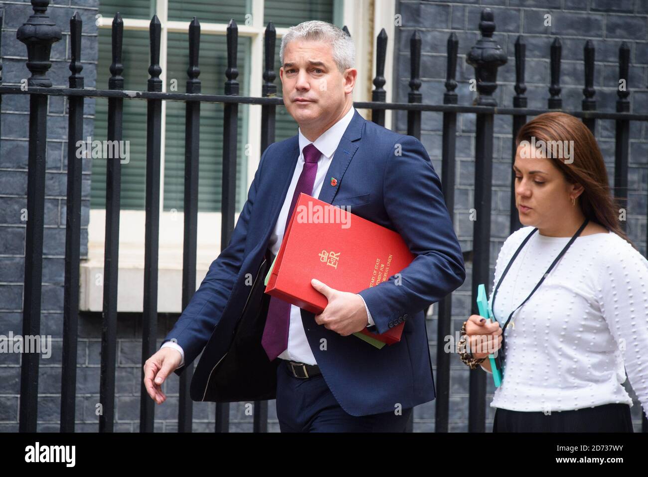 Brexit Secretary Stephen Barclay arriving for a Cabinet meeting in ...