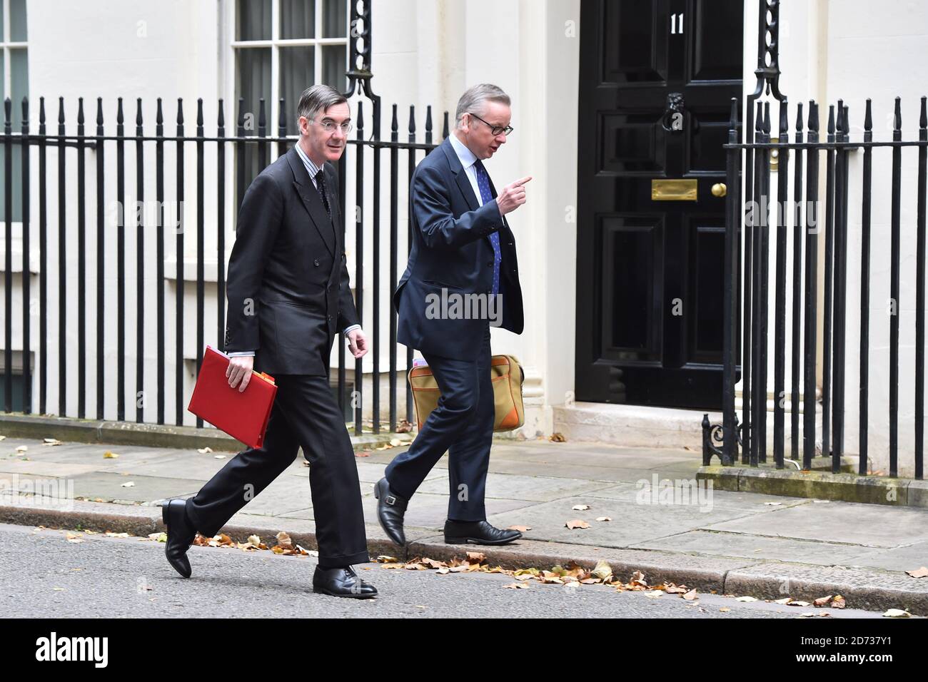 Leader of the House of Commons Jacob Rees-Mogg (left) and Chancellor of ...
