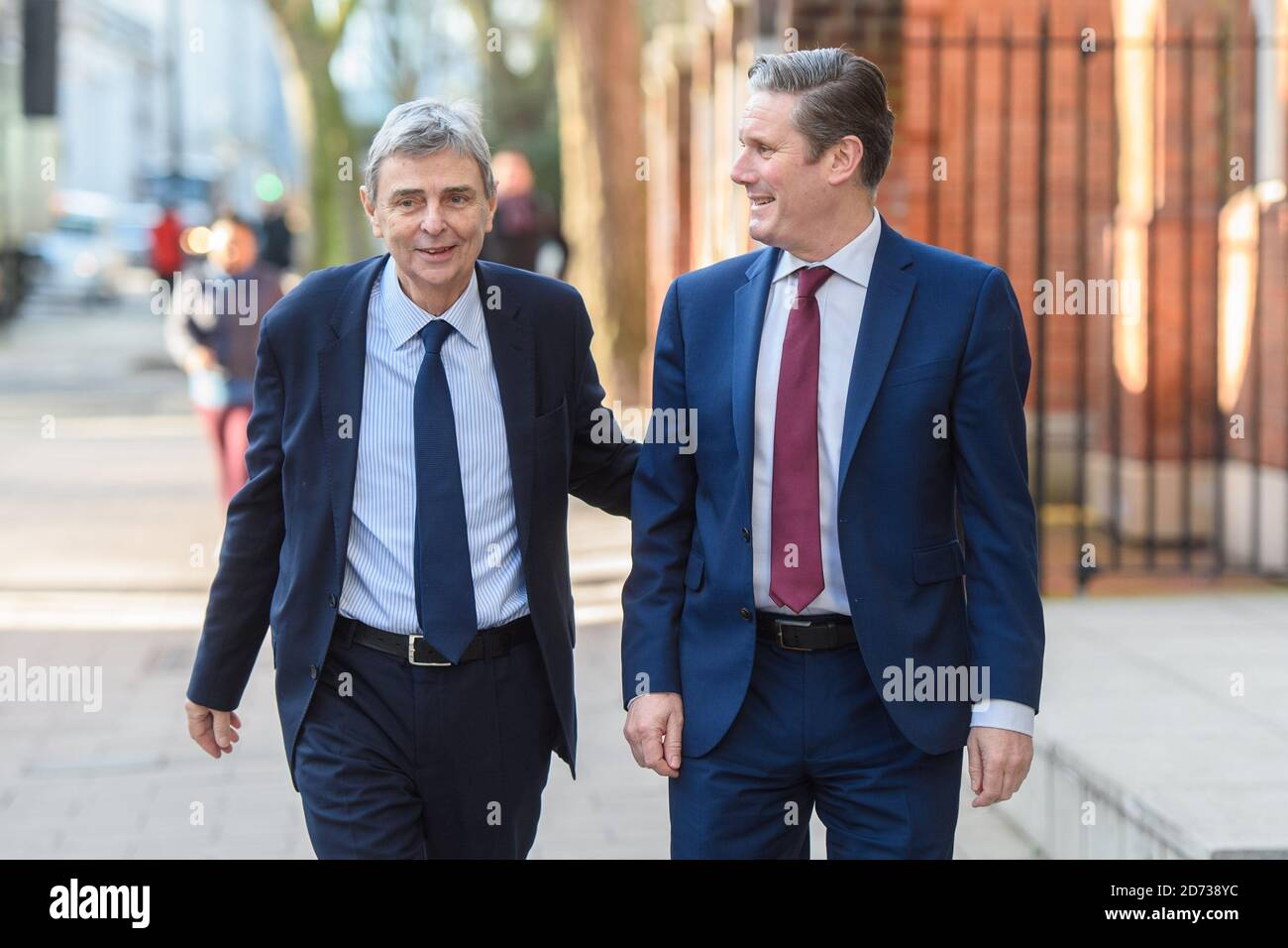 Keir Starmer, Dave Prentis pictured with General Secretary Dave Prentis ...