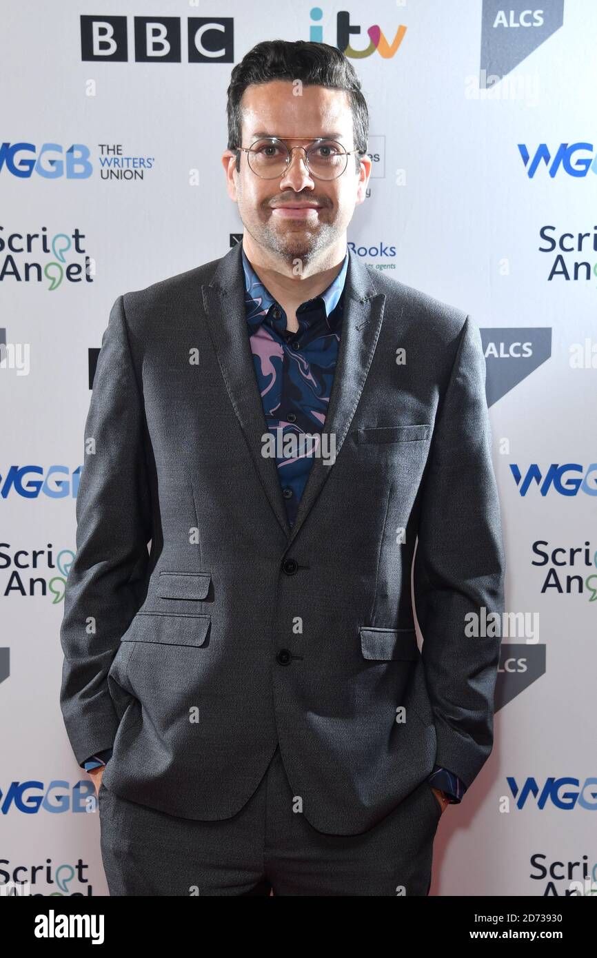 Michael Spicer arrives at The Writers' Guild Awards 2020 held at the ...