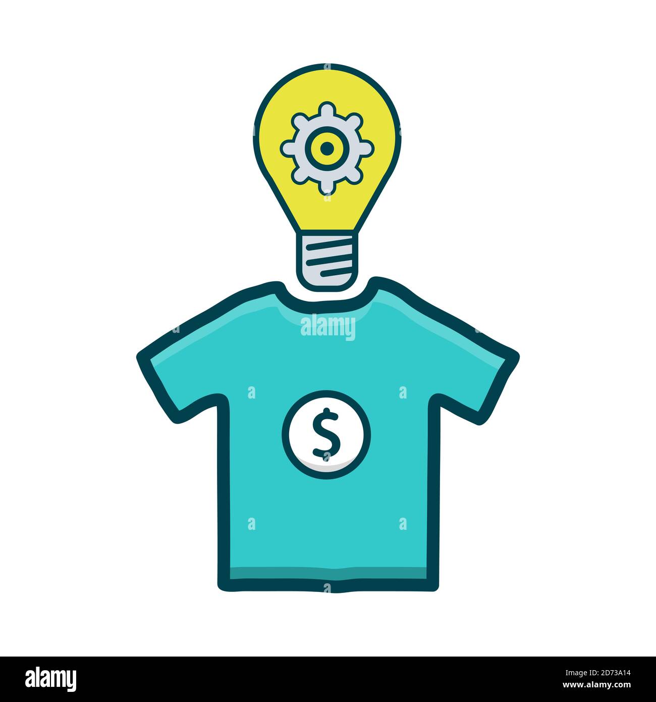 Thought bubble light bulb Stock Vector Images - Alamy