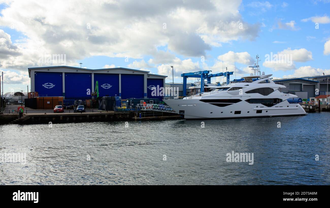 Sunseeker Factory, Poole, Dorset Stock Photo - Alamy