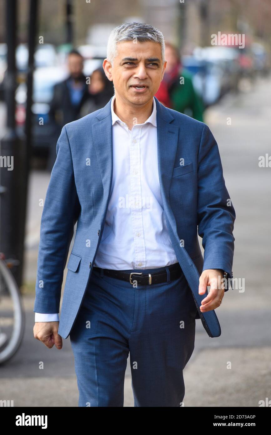 London mayor Sadiq Khan at the launch of his re-election campaign, at ...