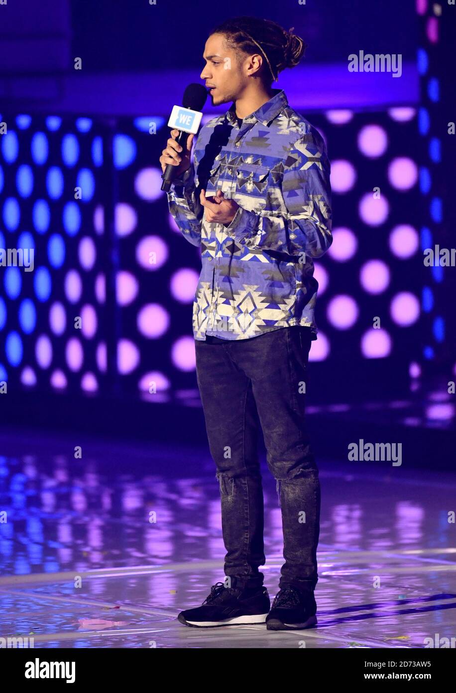 Bluey Robinson on stage during the WE Day UK charity event and concert ...