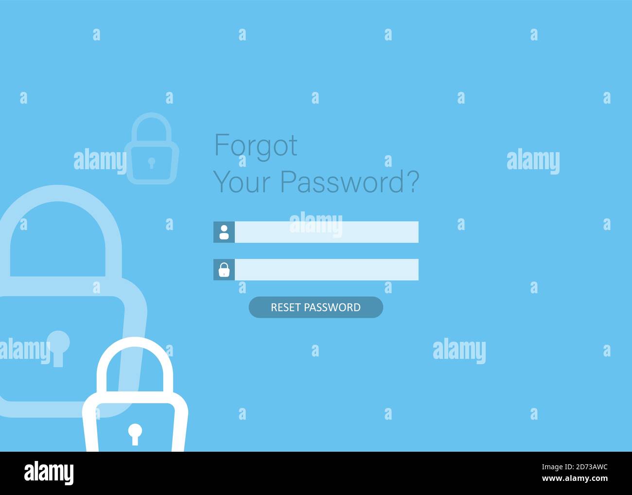 Forgot the password Stock Vector Images - Alamy