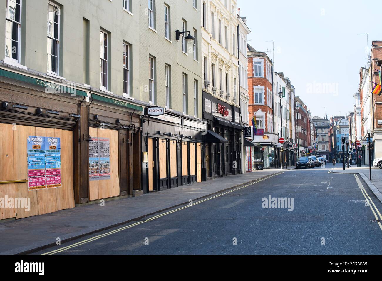Empty old compton street hi-res stock photography and images - Alamy