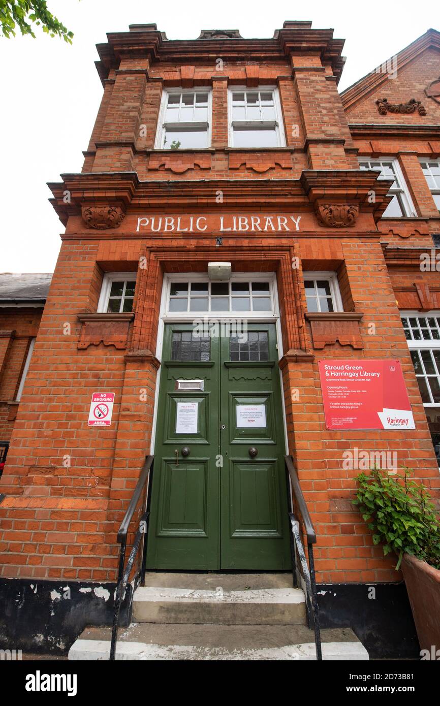 A closed library in in Harringay, north London. Picture date: Sunday ...
